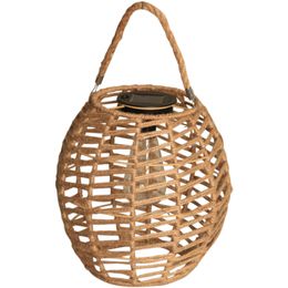 Au&szlig;en-Tischleuchte Luxform "Solar-Tischlampe - Tortoli - LED - 15 Lumen", beige (natural rope), 1 Stk., Leuchten, Solarbetrieben