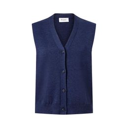 Strickweste Maerz Muenchen "Maerz Muenchen 230400 Strickweste Damen, Herren Bekleidung", Damen, Gr. 36, blau, 100% Wolle (Merino), Westen Strickweste