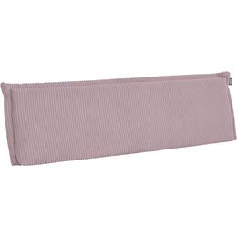 R&uuml;ckenkissen Paidi "Cord in verschiedenen Ausf&uuml;hrungen, Relaxkissen, 90/120/140 cm Breite", misty rose, B:10cm H:40cm L:141cm, Polyester, Funktionskissen, R&uuml;ckenlehne f&uuml;r Bett und Sofa, abnehmbarer und waschbarer Bezug