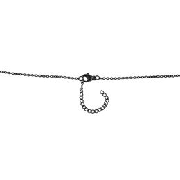 Adelia&acute;s Kette ohne Anh&auml;nger ADELIA&acute;S "Unisex Halskette aus Edelstahl 43+5", schwarz, Halsketten, Damen, 48cm, Edelstahl, Ideal als Geschenk f&uuml;r besondere Anl&auml;sse