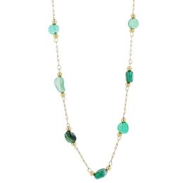 Adelia&acute;s Kette mit Anh&auml;nger ADELIA&acute;S "Damen Edelstahl Halskette mit Anh&auml;nger unbekannt cm", gold, Halsketten, Damen, unbekannt, Edelstahl