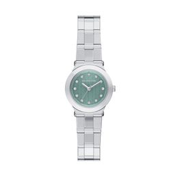 Quarzuhr Michael Kors "BILLIE", edelstahlfarben, hellgr&uuml;n, Armbanduhren, Damen, Quarzuhr, Armbanduhr, Damenuhr, Edelstahlarmband, analog, Glassteine