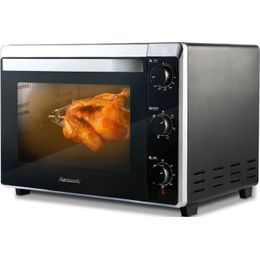Hanseatic Minibackofen "XXL Volumen 42 L, Zeitschaltuhr", schwarz, B:51cm H:36cm T:44cm, Miniback&ouml;fen, inkl. 3 Jahre Herstellergarantie, Minibackofen