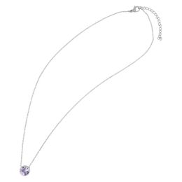 Adelia&acute;s Kette ohne Anh&auml;nger ADELIA&acute;S "Damen Halskette &ndash; Ankerkette aus Edelstahl mit Kristall 43 cm", silber, Halsketten, Damen, 43cm, Edelstahl, Eine sch&ouml;ne Geschenkidee f&uuml;r jeden Anlass