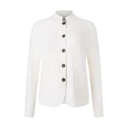 Blusenblazer Maerz Muenchen "Maerz Muenchen 208400 Blazer Damen Bekleidung", Damen, Gr. 38, wei&szlig;, 100% Wolle, Blazer Blusenblazer