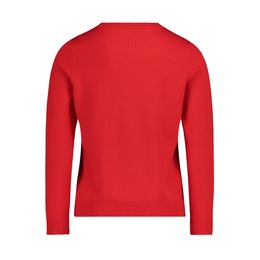 Strickpullover Betty Barclay "Damen mit Rundhalsausschnitt", Damen, Gr. 36, rot (high risk rot), Strick, Obermaterial: 55% Viskose, 30% Polyester, 15% Polyamid, Basic, gerade lang, Rundhals, Pullover Strickpullover