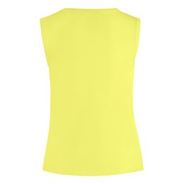 T-Shirt Betty Barclay "Damen mit Rippenstruktur", Damen, Gr. 38, gelb, Rippware, Obermaterial: 95% Baumwolle, 5% Elasthan, tailliert normal, Rundhals, Shirts T-Shirt