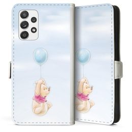DeinDesign Galaxy A52s 5G Handy Klapph&uuml;lle Handyh&uuml;lle aus Kunst Leder wei&szlig; Flip Case Winnie The Pooh Official Licensed Product Disney Sideflip mit Lasche