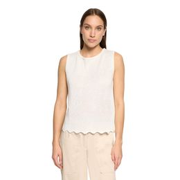 Stricktop Betty Barclay "Damen ohne Arm", Damen, Gr. 36, rohwei&szlig;, Strick, Obermaterial: 90% Polyacryl, 5% Polyester, 5% Polyester, gerade normal, Rundhals, Tops Stricktop