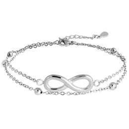 Adelia&acute;s Armband ADELIA&acute;S "Damen Armband &ndash; Unendlichkeitszeichen aus Edelstahl 17+3 cm", silber, Armb&auml;nder, Damen, 20cm, Edelstahl, Armband, Sch&ouml;ne Geschenkidee zum einfach so
