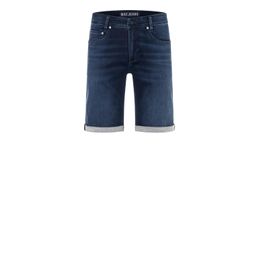 Jeansbermudas MAC "Jogn Bermuda", Herren, Gr. 31, N-Gr, dunkelblau vintage wash, Denim/Jeans, Obermaterial: 99% Baumwolle, 1% Elasthan, knielang, Jeans, Sommerhose