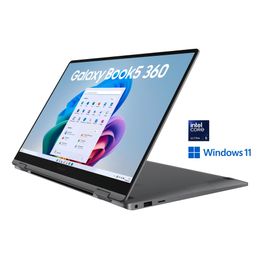 Samsung Convertible Notebook "Galaxy Book5 360 15,6'' (NP750Q) Ultra5 16 GB + 512 GB", grau, 16 GB RAM 512 GB SSD, Core Ultra 5, Windows 11 Home, Notebooks