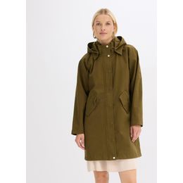 bonprix Wasserabweisender Parka, gr&uuml;n, Gr.36, Parka, wasserabweisend, 98% Baumwolle (organic)
