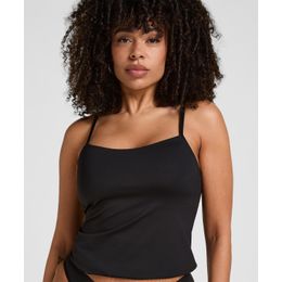 Hunkem&ouml;ller HUNKEM&Ouml;LLER Damen Layershirt "Cami Super Comfort"schwarz, Gr. S, 60% Polyamid, 32% Elasthan, 8% Polyester, Shirts