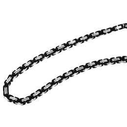 Adelia&acute;s Kette ohne Anh&auml;nger ADELIA&acute;S "Herren Halskette &ndash; K&ouml;nigskette aus Edelstahl 80 cm", schwarz, Halsketten, Herren, 80cm, Edelstahl, Perfekt als Geschenk zum Weihnachten