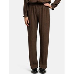 Chinohose LIBERT&Eacute; ESSENTIEL "Libert&eacute; Essentiel Trouser ANNI", Damen, Gr. L, Normalgr&ouml;&szlig;en, braun mocca, Obermaterial: 92% Polyester, 8% Elasthan, Hosen Chinohose