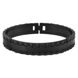 Adelia&acute;s Armreif ADELIA&acute;S "Unisex Armband &ndash; Armreif aus Edelstahl &Oslash; 6,8 cm cm", schwarz, Armb&auml;nder, Damen, 6,8cm, Edelstahl, Armreif, Ideal als Geschenk &ndash; dezent und elegant