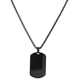 Adelia&acute;s Kette ohne Anh&auml;nger ADELIA&acute;S "Unisex Halskette mit Anh&auml;nger &ndash; aus Edelstahl", schwarz, Halsketten, Damen, 61cm, Edelstahl, Perfekt als Geschenk zum Valentinstag