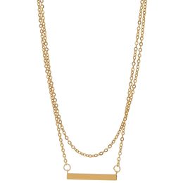 Adelia&acute;s Kette ohne Anh&auml;nger ADELIA&acute;S "Damen Halskette aus Edelstahl 43 cm", gold, Halsketten, Damen, 43cm, Edelstahl, Perfekt zum Verschenken an besondere Menschen