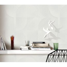 Vliestapete Erismann "Vliestapete Brushed Harmony", beige (creme), B:0,53m H:0,09m L:10,05m, Vlies, Tapeten, Phthalate frei