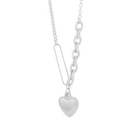 Adelia&acute;s Kette ohne Anh&auml;nger ADELIA&acute;S "Damen Halskette mit Anh&auml;nger &ndash; Herz aus Edelstahl", silber, Halsketten, Damen, 43cm, Edelstahl, Sch&ouml;ne Geschenkidee zum einen besonderen Tag