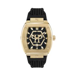 Luxusuhr Philipp Plein "Hexagon", 0216, schwarz, gold, Armbanduhren, Herren