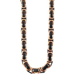 Adelia&acute;s Kette ohne Anh&auml;nger ADELIA&acute;S "Herren Halskette &ndash; K&ouml;nigskette aus Edelstahl 50 cm", schwarz, Halsketten, Herren, 50cm, Edelstahl, Ein Geschenk, das Freude macht