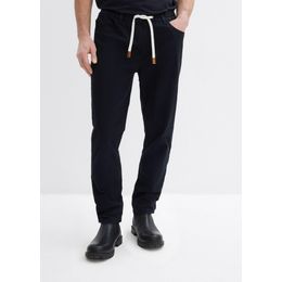 bonprix Regular Fit Stretch-Schlupfhose Straight, schwarz, Gr.52, moderne Jogg-Pants mit elastischem Bund in angenehmer Stretch-Qualit&auml;t, 98% Baumwolle