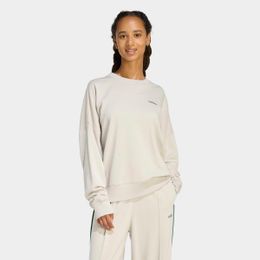 Sweatshirt adidas Sportswear "W CP CRW", Damen, Gr. XL, wonder alumina, collegiate gr&uuml;n, Obermaterial: 55% Baumwolle, 36% Polyester, 9% Viskose, normal, Rundhals, angesetztes B&uuml;ndchen, Sweatshirts Sweatshirt