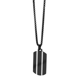 Adelia&acute;s Kette ohne Anh&auml;nger ADELIA&acute;S "Unisex Halskette mit Anh&auml;nger &ndash; aus Edelstahl", schwarz (silber), Halsketten, Damen, 61cm, Edelstahl, Zum Verschenken an Menschen, die Ihnen am Herzen liegen