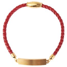 Adelia&acute;s Armreif ADELIA&acute;S "Damen Armband &ndash; Armreif aus Leder 17 cm", rot, Armb&auml;nder, Damen, 17cm, Leder, Armreif, Ideal als Geschenk f&uuml;r besondere Anl&auml;sse