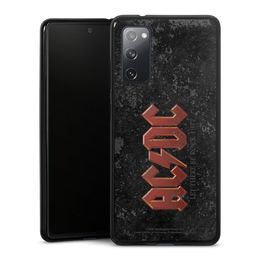 DeinDesign Galaxy S20 FE 5G Handy Silikon H&uuml;lle Case schwarz Handyh&uuml;lle Acdc Logo Merchandise