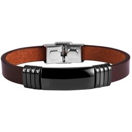 Adelia&acute;s Armband ADELIA&acute;S "Unisex Armband aus Leder 21 cm", braun, Armb&auml;nder, Damen, 21cm, Leder, Armband, Ideal zum Verschenken &ndash; schlicht und stilvoll