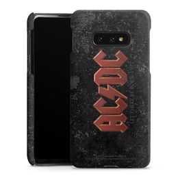 DeinDesign Galaxy S10e Handy Premium Case Smartphone Handyh&uuml;lle Schutzh&uuml;lle matt Acdc Merchandise Logo Premium Case