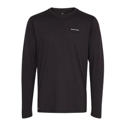 Langarmshirt North Bend "Langarmshirt NBAdreon M", Herren, Gr. L, schwarz, Obermaterial: 90% Polyester PES. 10% Elasthan EL., Sweatshirts Langarmshirt