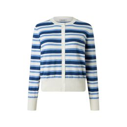 Strickjacke Maerz Muenchen "Maerz Muenchen 234201 Strickcardigan Damen Bekleidung", Damen, Gr. 36, blau, 100% Baumwolle, Strickjacken Strickjacke