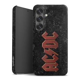 DeinDesign Galaxy S25 Handy Premium Case Smartphone Handyh&uuml;lle Schutzh&uuml;lle gl&auml;nzend Acdc Merchandise Logo Premium Case