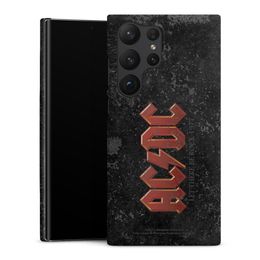 DeinDesign Galaxy S23 Ultra Handy Premium Case Smartphone Handyh&uuml;lle Schutzh&uuml;lle matt Acdc Merchandise Logo Premium Case