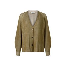 Strickjacke Maerz Muenchen "Maerz Muenchen 215301 Strickjacke Damen Bekleidung", Damen, Gr. 44, gruen, 100% Baumwolle, Strickjacken Strickjacke