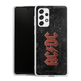 DeinDesign Galaxy A33 5G Handy Silikon H&uuml;lle Case transparent Handyh&uuml;lle Acdc Logo Merchandise Silikon Case
