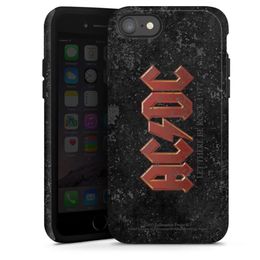 DeinDesign iPhone SE (2020) Handy Panzer Handyh&uuml;lle robuste Outdoor H&uuml;lle Schutzh&uuml;lle gl&auml;nzend Acdc Logo Merchandise Tough Case