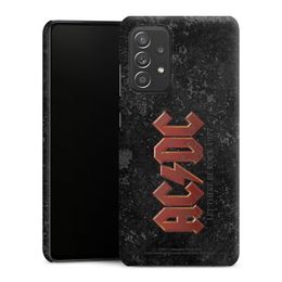 DeinDesign Galaxy A52s 5G Handy Premium Case Smartphone Handyh&uuml;lle Schutzh&uuml;lle matt Acdc Logo Merchandise Premium Case