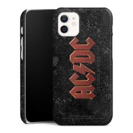 DeinDesign iPhone 12 mini Handy Premium Case Smartphone Handyh&uuml;lle Schutzh&uuml;lle gl&auml;nzend Acdc Merchandise Logo Premium Case