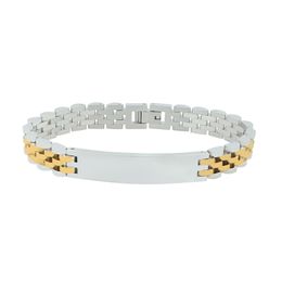 Adelia&acute;s Gliederarmband ADELIA&acute;S "Unisex Armband &ndash; Gliederarmband aus Edelstahl 20,5 cm", silber, Armb&auml;nder, Damen, 20cm, Edelstahl, Gliederarmband, Ideal zum Verschenken &ndash; schlicht und stilvoll