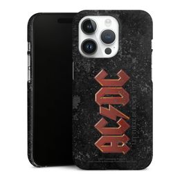 DeinDesign iPhone 14 Pro Handy Premium Case Smartphone Handyh&uuml;lle Schutzh&uuml;lle matt Acdc Merchandise Logo Premium Case