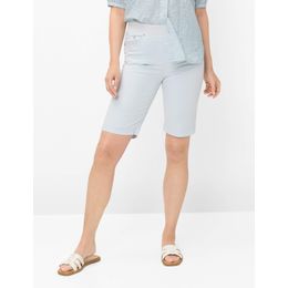 Bermudas RAPHAELA BY Brax "Style PAMINA BERMUDA", Damen, Gr. 38, Normalgr&ouml;&szlig;en, hellblau, Web, 96% Baumwolle, 4% Elasthan, Hosen Bermudas