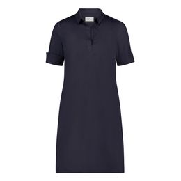 Hemdblusenkleid Vera Mont "Damen mit Taschen", Damen, Gr. 34, Normalgr&ouml;&szlig;en, night sky, Obermaterial: 76% Baumwolle, 21% Polyamid, 3% Elasthan, gerade kurz, Kleider