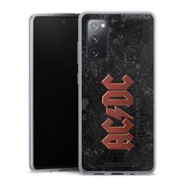 DeinDesign Galaxy S20 FE Handy Silikon H&uuml;lle Case transparent Handyh&uuml;lle Acdc Logo Merchandise Silikon Case
