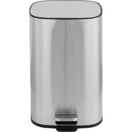 M&uuml;lleimer OTTO HOME "Keenna, mit verz&ouml;gertem Schlie&szlig;mechanismus und verstecktem Griff", stainless steel matt, B:24,2cm H:38,6cm T:28,36cm, Edelstahl, M&uuml;lleimer, M&uuml;lleimer, Treteimer f&uuml;r K&uuml;che oder Bad, Abfalleimer mit Deckel