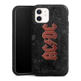 DeinDesign iPhone 12 mini Handy Panzer Handyh&uuml;lle robuste Outdoor H&uuml;lle Schutzh&uuml;lle gl&auml;nzend Acdc Merchandise Logo Tough Case